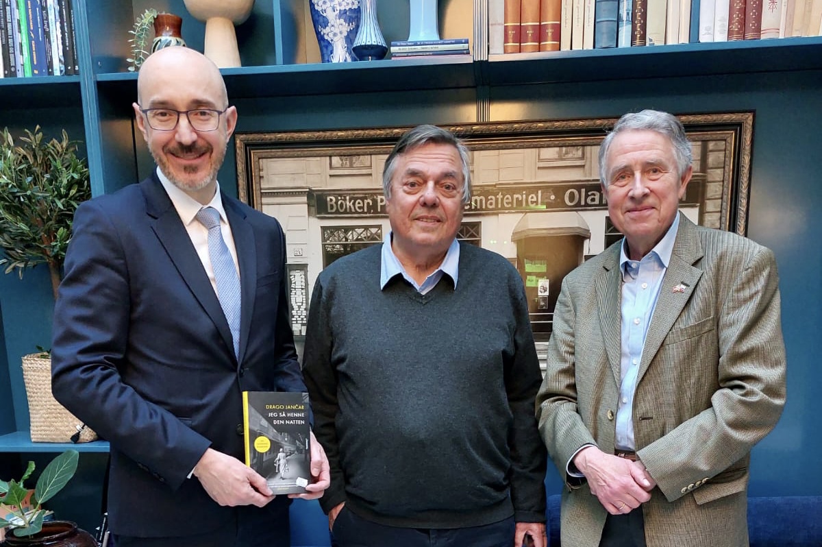 Drago Jančar presented the first translation of his book to Norwegian ...