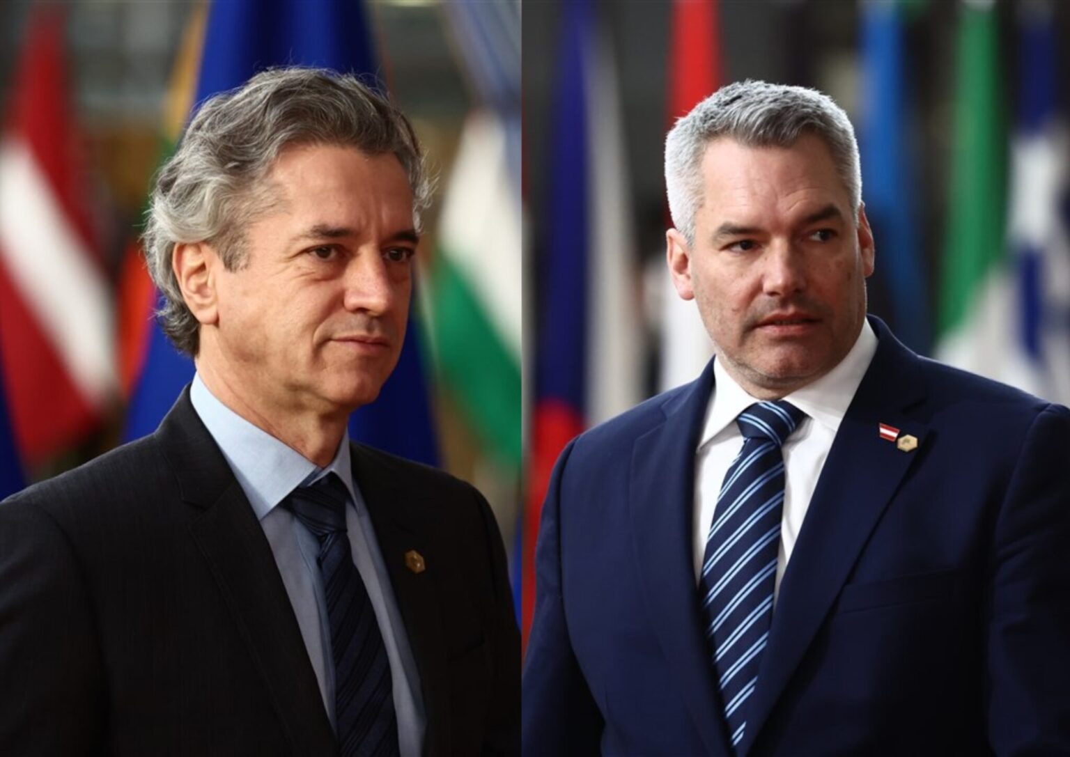 Slovenian Prime Minister Golob And Austrian Chancellor Karl Nehammer ...